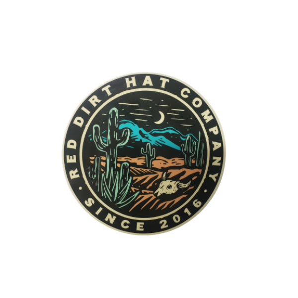 Red Dirt RDHC-Stickers-Desert Moon Decal | Centre Boot Company